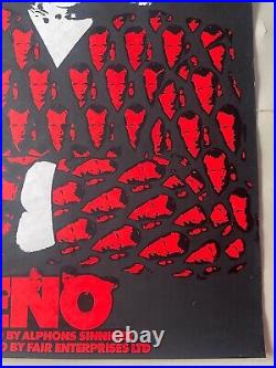 Original Rare Vintage 1973 Silkscreen ENO Movie Music Promo Poster ...