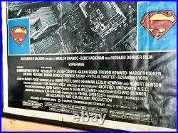 Vintage 1978 Superman Movie Poster Christopher Reeve Authentic DC ...