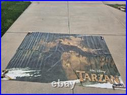 Vintage TARZAN Movie Vinyl Banner Poster HUGE Rare Big 1999 Disney 8×12 ...