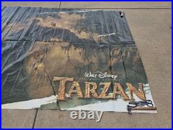 Vintage TARZAN Movie Vinyl Banner Poster HUGE Rare Big 1999 Disney 8×12 ...