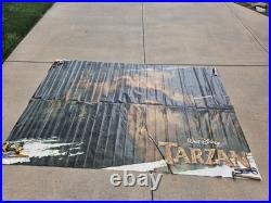Vintage TARZAN Movie Vinyl Banner Poster HUGE Rare Big 1999 Disney 8×12 ...